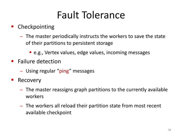 Graph analysis platform comparison, pregel/goldenorb/giraph | PPT