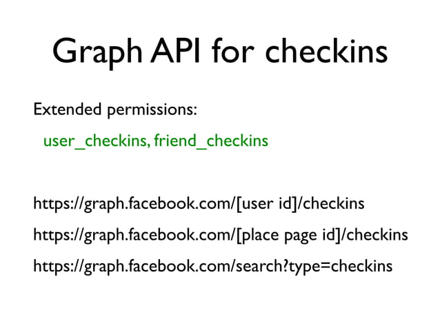 Graph API - Facebook Developer Garage Taipei | PPT