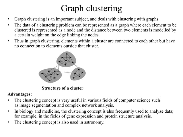 Graph clustering | PPTX