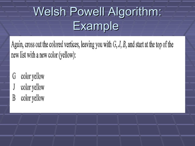 Graph Coloring Greedy Algorithm And Welsh Powell Algorithm Ppt 0324