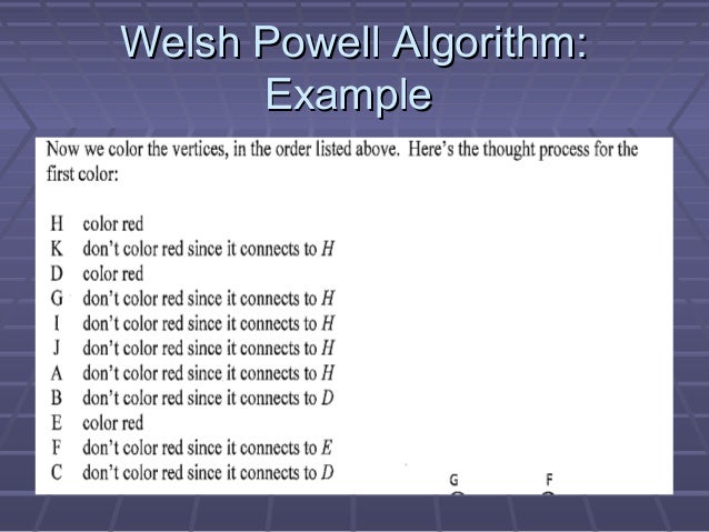 Graph Coloring Greedy Algorithm And Welsh Powell Algorithm