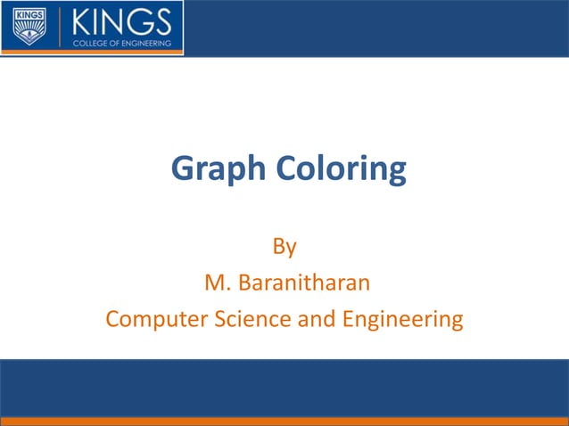Graph coloring | PPTX