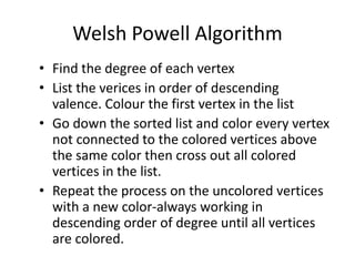 Graph coloring algorithm | PPTX