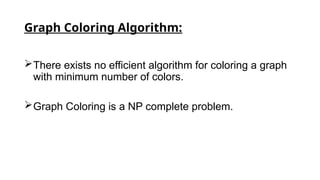 graph coloring back tracking and applications in realA time.pptx | Computer Software and ...