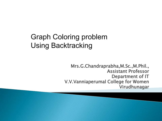Graph coloring problem | PPT