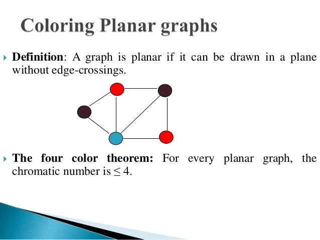 Coloring Number Of Planar Graphs Applied Combinatorics 4th Ed Alan Tucker Ppt Download