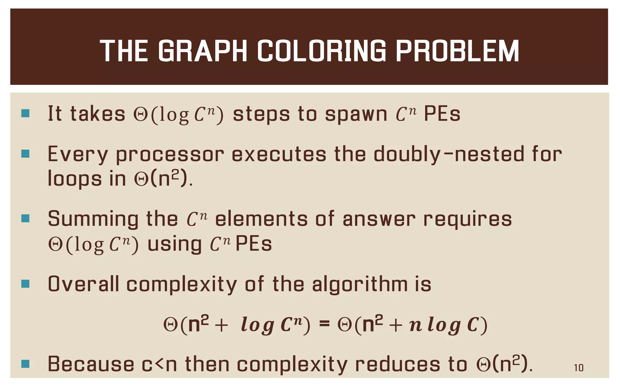 Parallel Algorithm For Graph Coloring Ppt 0250
