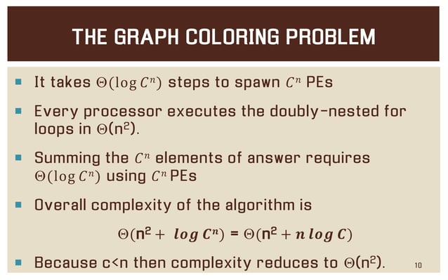 Parallel Algorithm For Graph Coloring Ppt