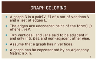 Parallel Algorithm for Graph Coloring | PPT