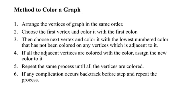 Graph coloring using backtracking | PPT Graph coloring using backtracking | PPT