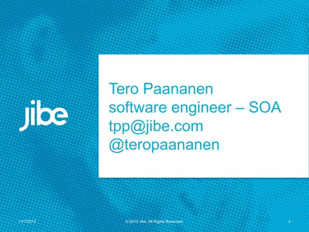 From Dev to Dev: How Jibe Uses Neo4j - Tero Paananen @ GraphConnect NY ...