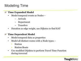 Route Finding in Time Dependent Graphs - Nima Montazeri and Ben Earlam @ GraphConnect NY 2013 | PPT