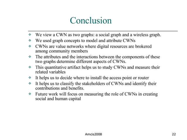 Graph Theoretic Model For Community Wireless Networks Ppt