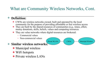 Graph Theoretic Model for Community Wireless Networks | PPT