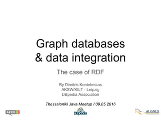 Graph databases & data integration - the case of RDF | PDF