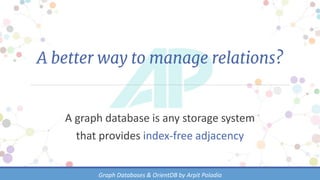 Graph Databases & OrientDB | PPT