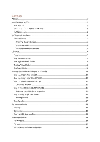 Graph databases and OrientDB | PDF