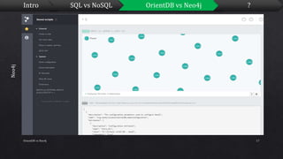 OrientDB vs Neo4j - and an introduction to NoSQL databases | PPT
