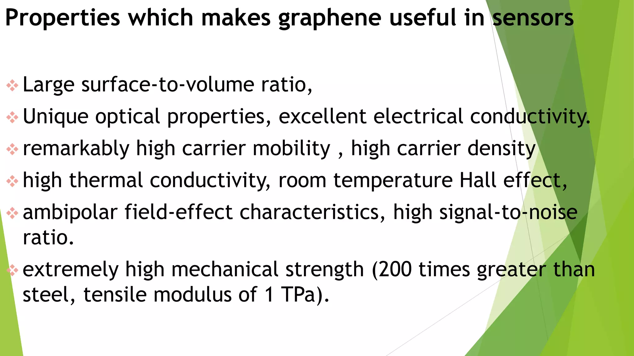 Graphene Based Sensors !!!!!!! | PPTX