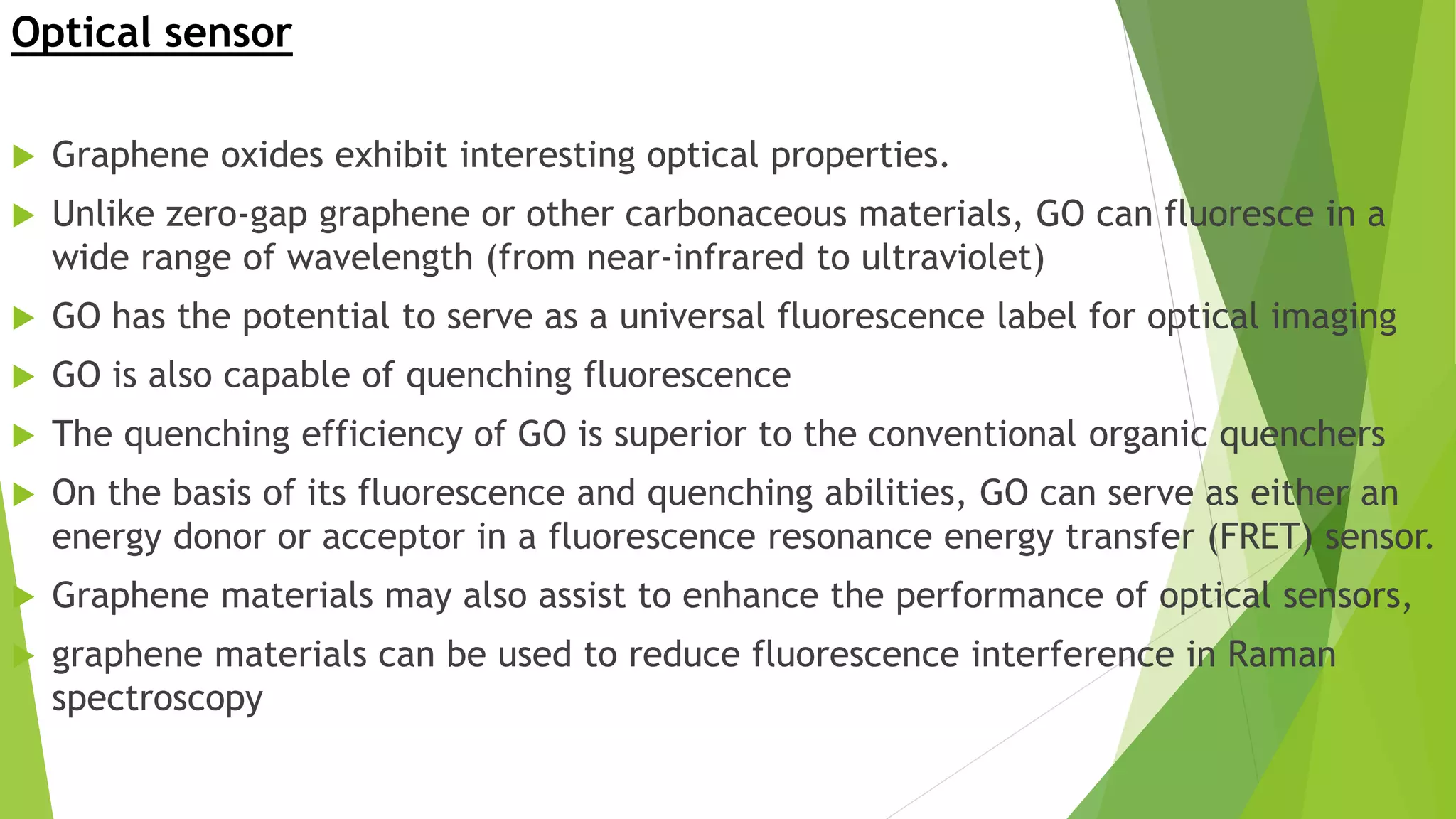 Graphene Based Sensors !!!!!!! | PPTX