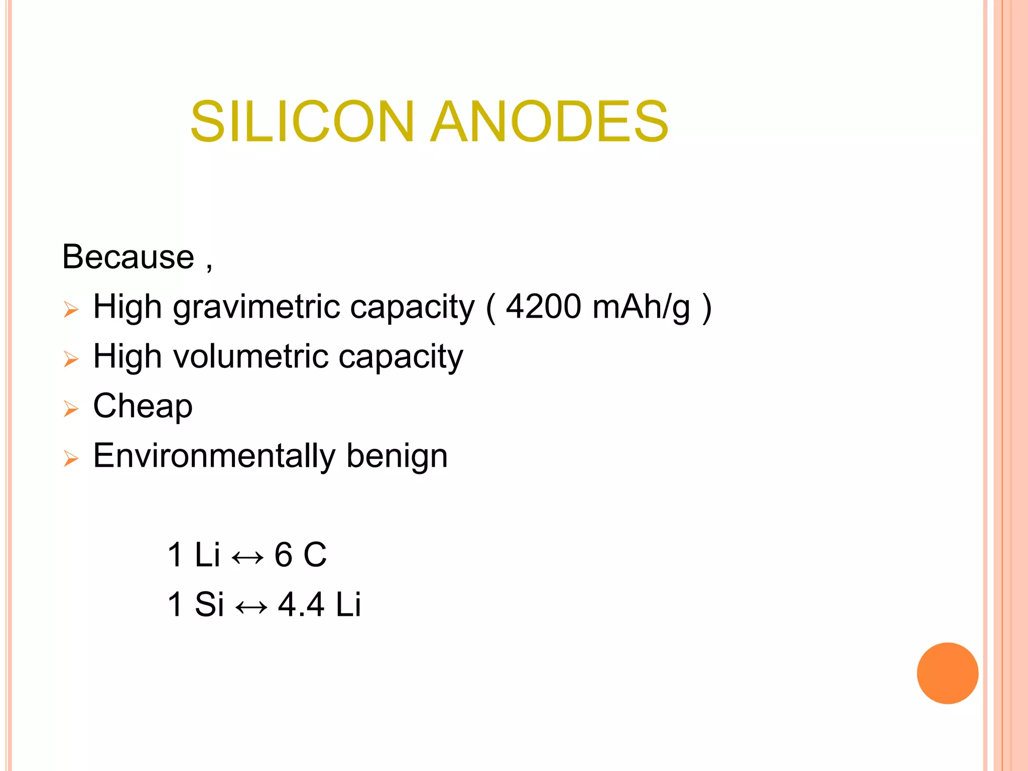 Graphene caged silicon-lithium-ion batteries in smartphones | PPT