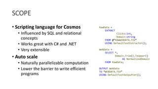 Graphene – Microsoft SCOPE on Tez | PPTX | Graphics Software | Computer Software and Applications
