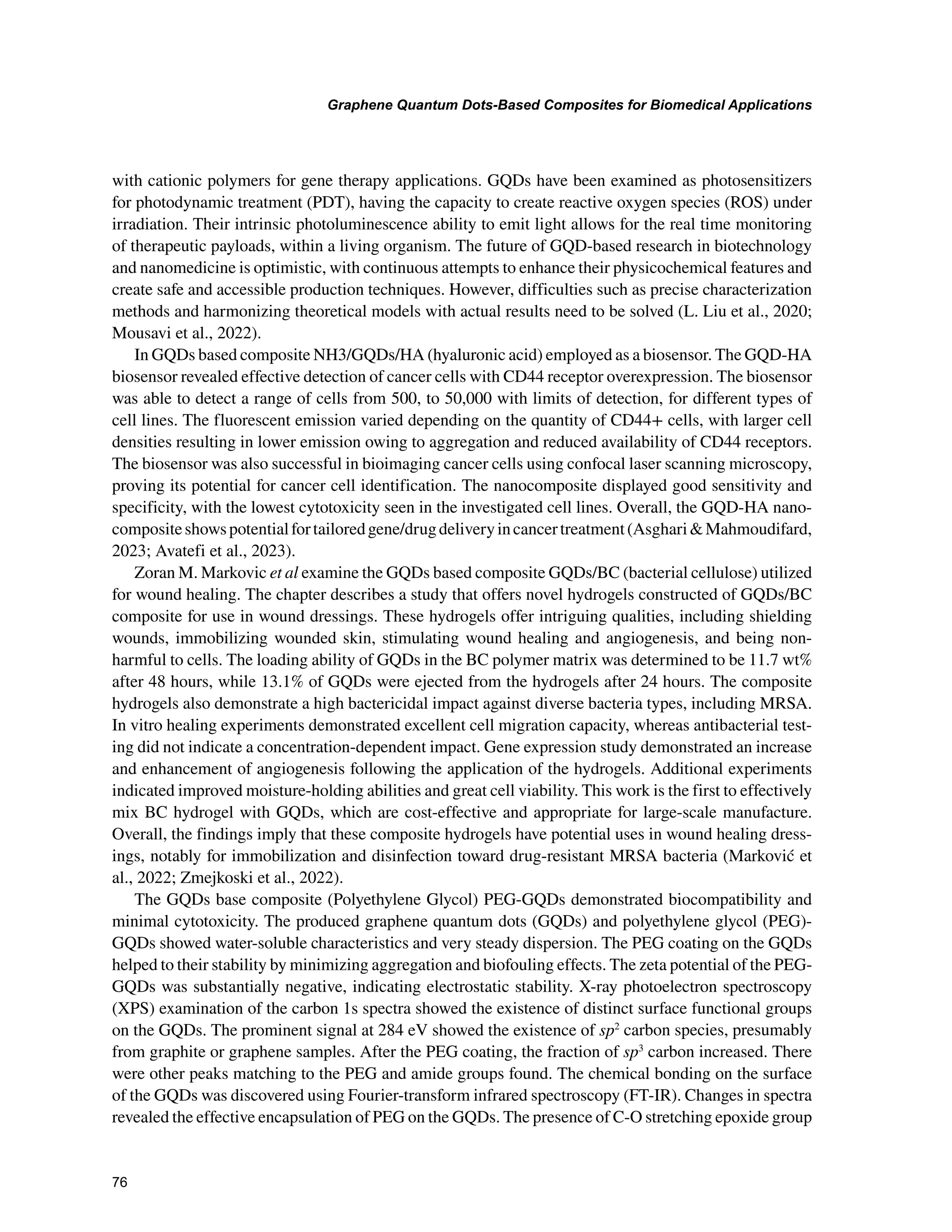 Graphene Quantum Dots in Biosensing, Bioimaging, and Cancer therapy | PDF