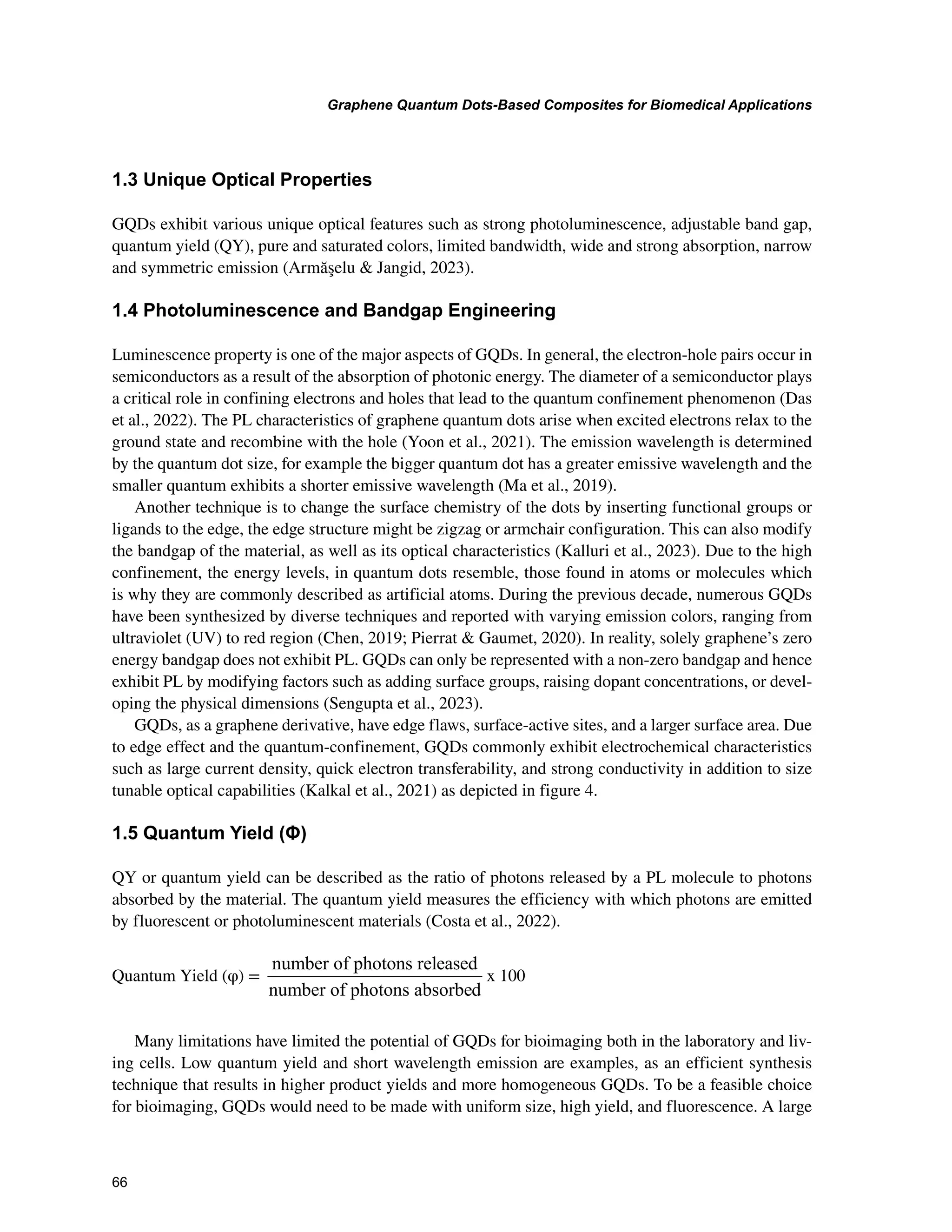 Graphene Quantum Dots in Biosensing, Bioimaging, and Cancer therapy ...