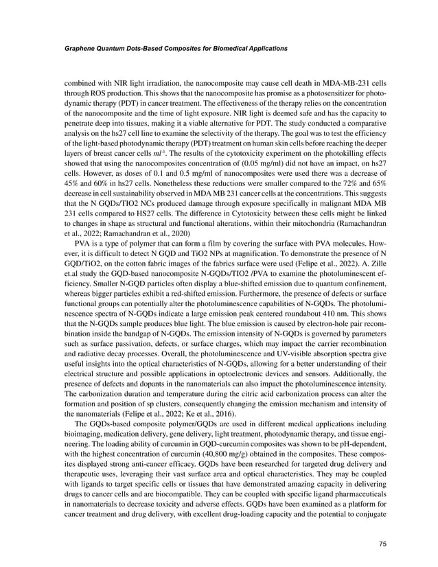 Graphene Quantum Dots in Biosensing, Bioimaging, and Cancer therapy ...