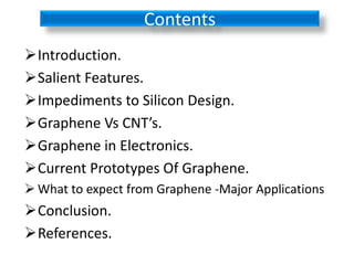 Graphene Applications In Electronics