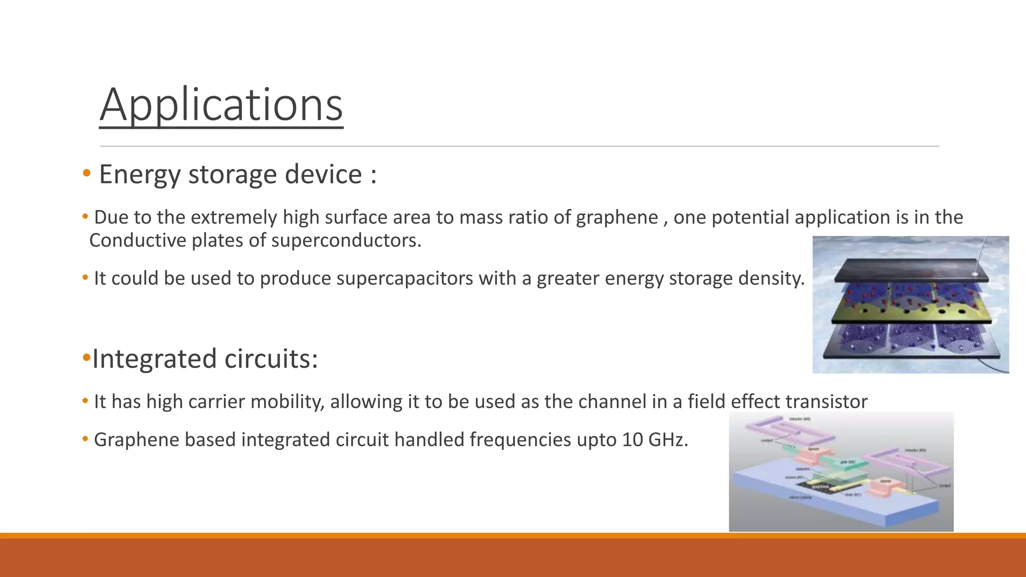 Graphene and its applications in electrical devices(batteries , | PPT