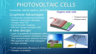 Graphene and its future applications | PPTX