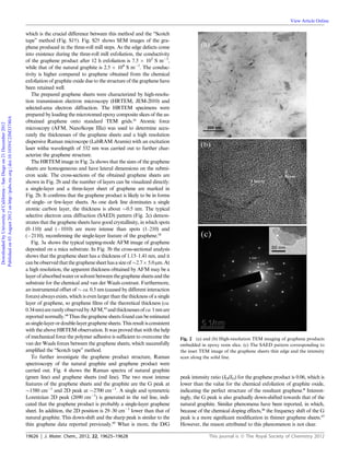 Graphene and three roll mill | PDF