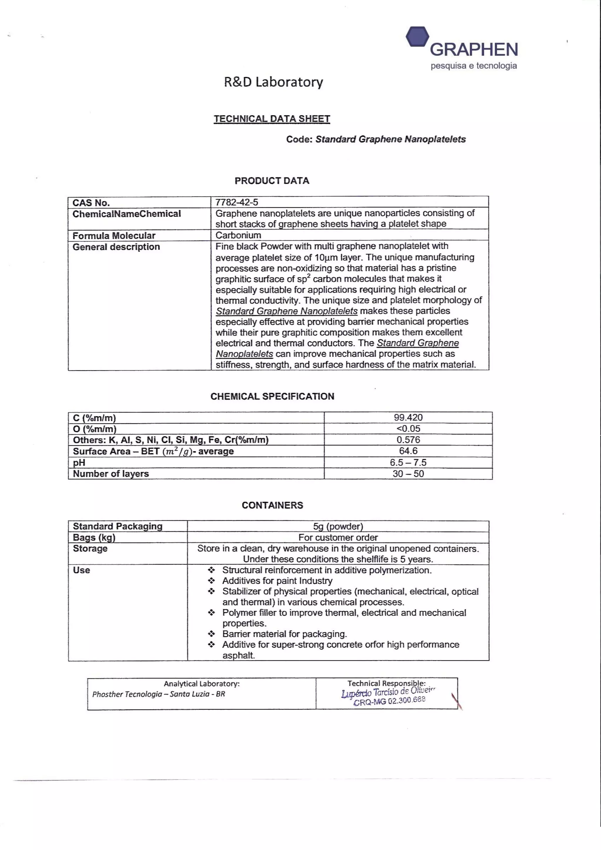 Graphene data sheet update-jan2020 (1) | PDF