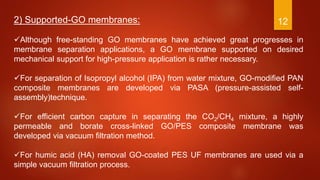 recent developments on Graphene oxide based membranes | PPTX