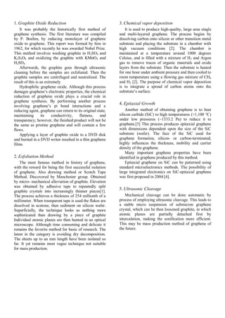 A short descriptive paper on Graphene | PDF
