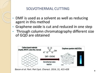 Graphene quantum dots Synthesis and Properties | PPTX