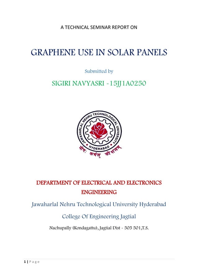 Graphene solar | PDF | Chemistry | Science