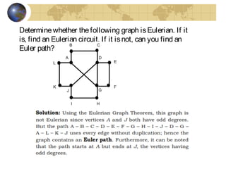 Graph: Euler path and Euler circuit | PPT