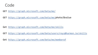 Microsoft Graph for Humanizing the Digital Experience | PPTX