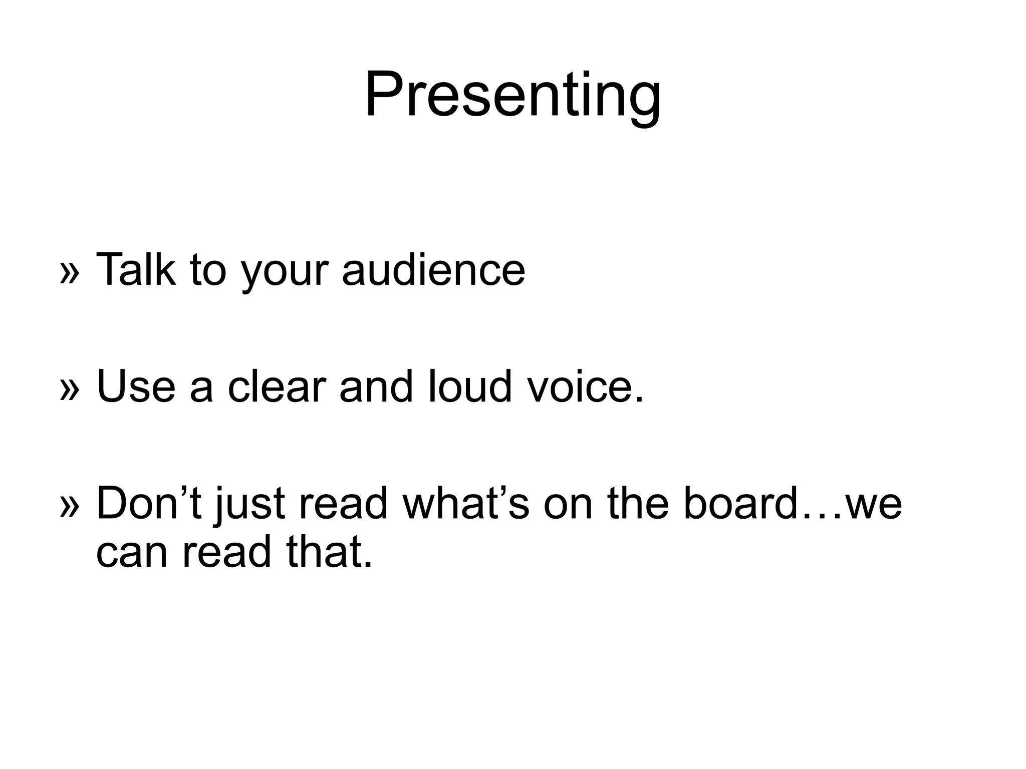 Good presentations vs. Bad presentations | PDF