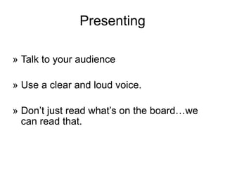 Good presentations vs. Bad presentations | PDF