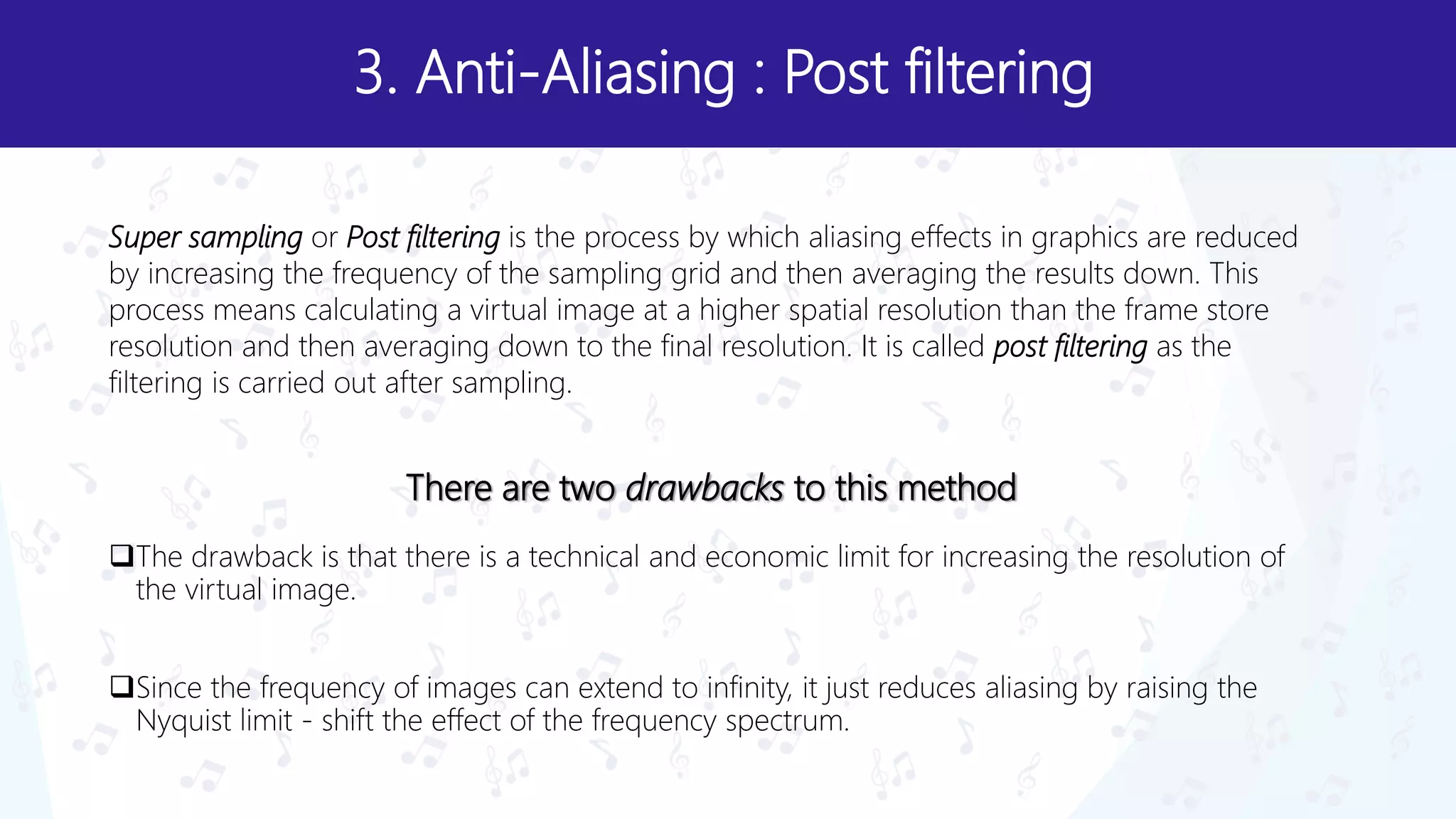 Anti- aliasing computer graphics | PPTX