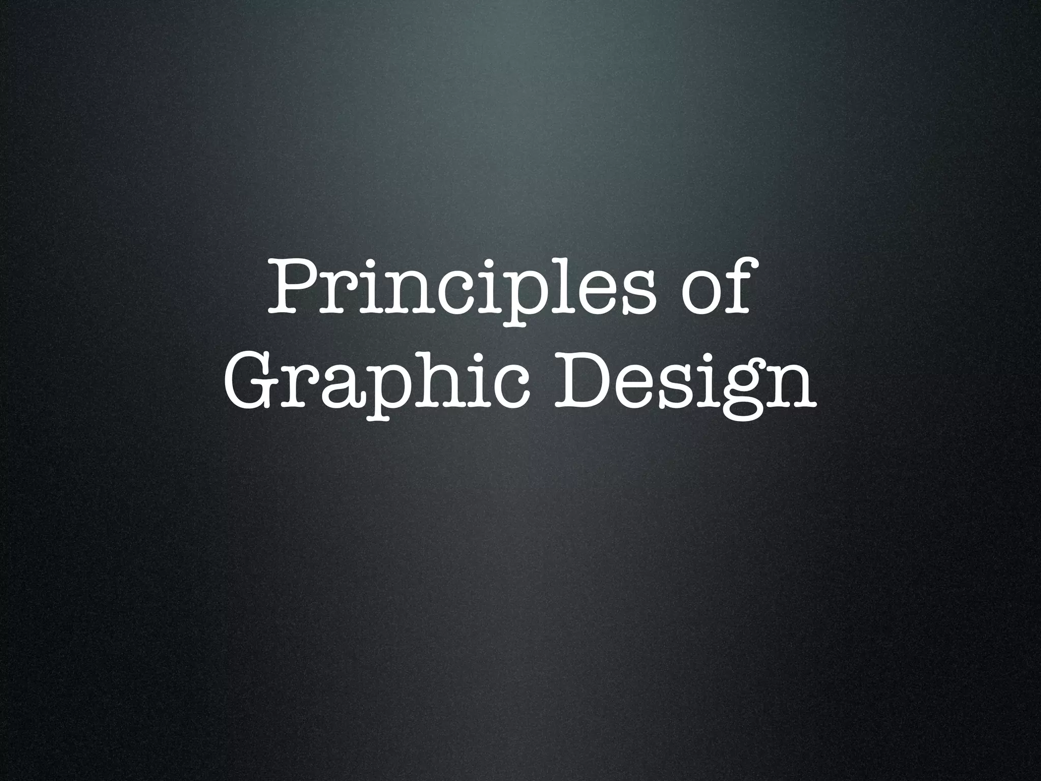 Graphic Design Principles | PPT