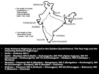 Building India - Golden Quadrilateral | PPT