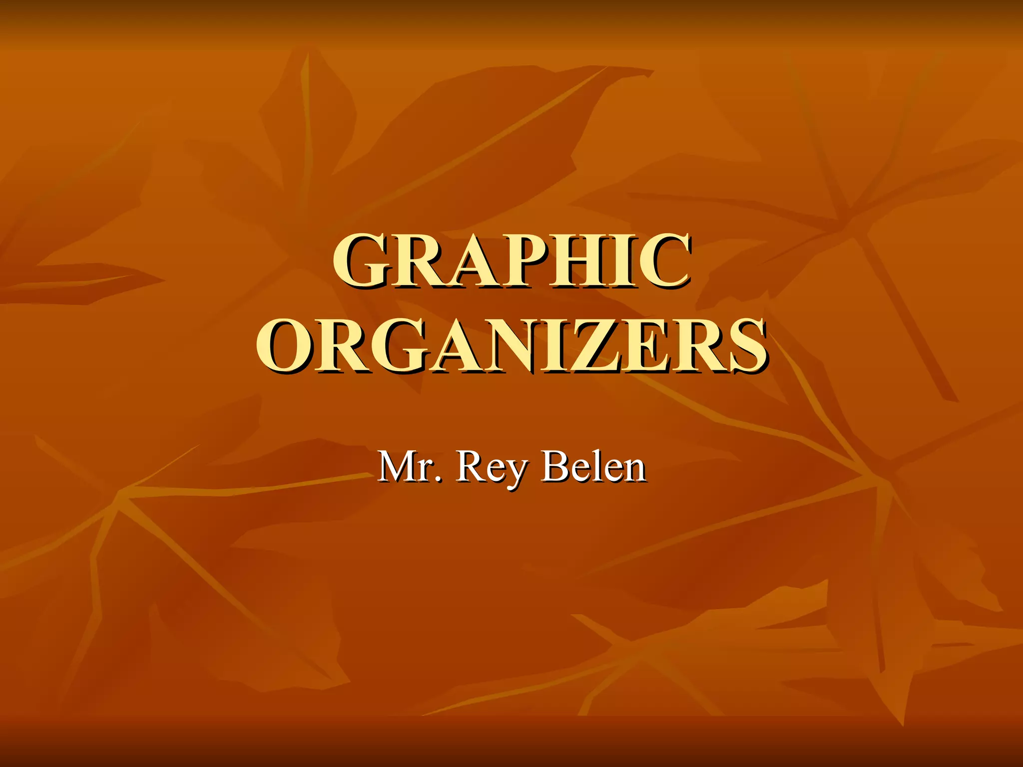 Graphic Organizers | PPT