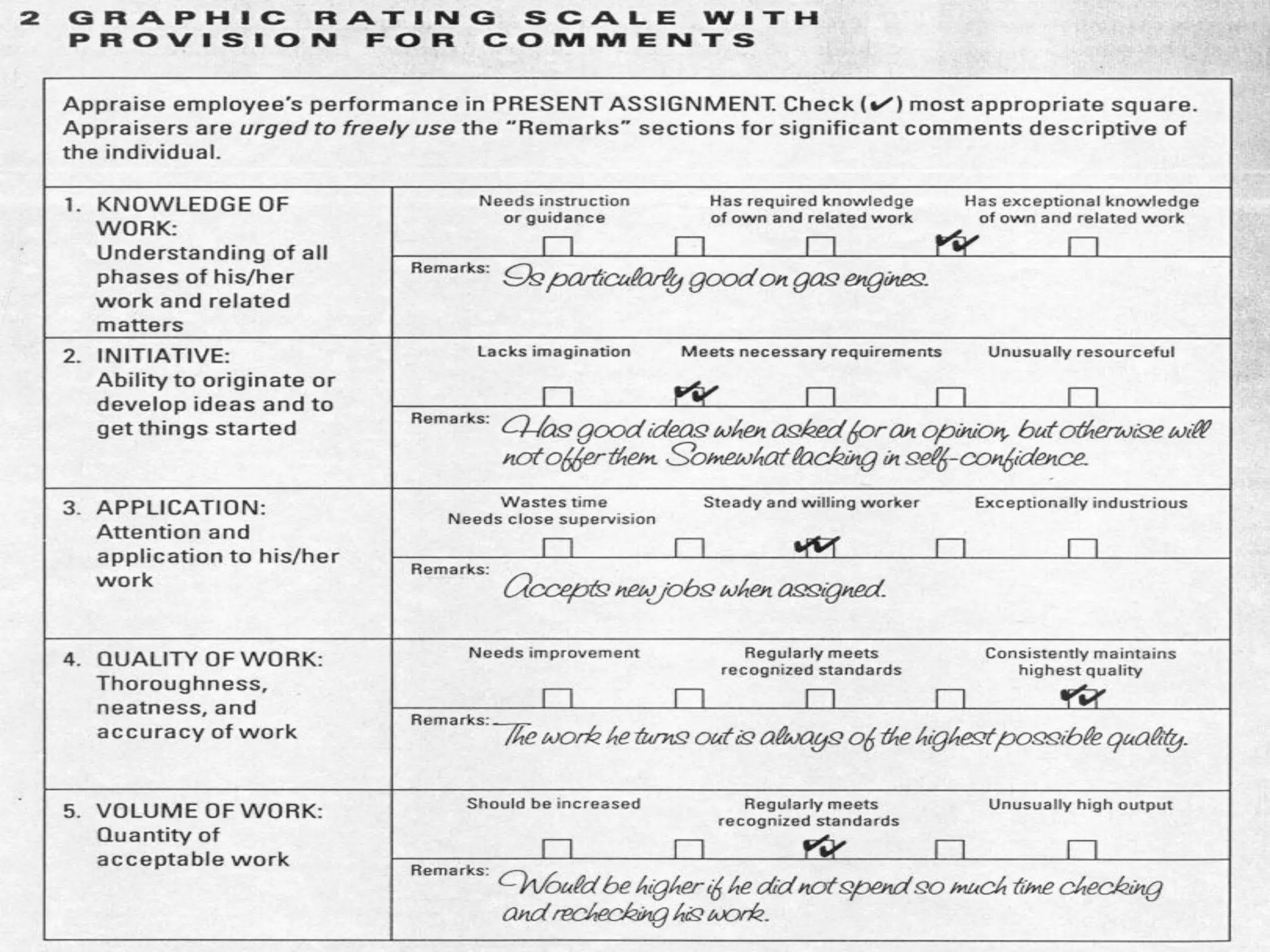 Graphic-Rating-Scale for doing rating 7 page slide | PDF