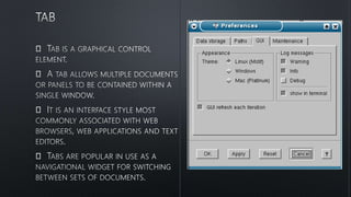Graphical user-interface (GUI) | PPT