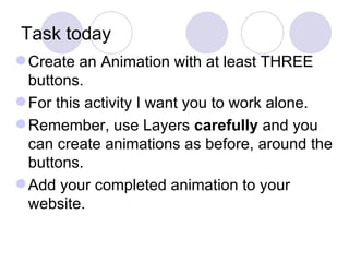 M5 - Graphic Animation - Buttons | PPT | Computer Animation | Computer Software and Applications
