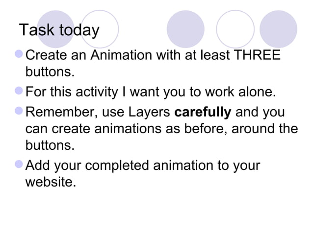 M5 - Graphic Animation - Buttons | PPT | Computer Animation | Computer Software and Applications